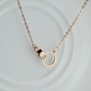 Love Double Ring Necklace Adcabb on Luulla