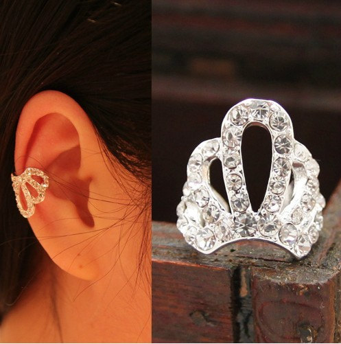 Diamond Crown Ear Bones Clip Nt0142 on Luulla