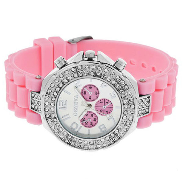 Silicone Jelly Watch Double Diamond Watches Nt0048 on Luulla