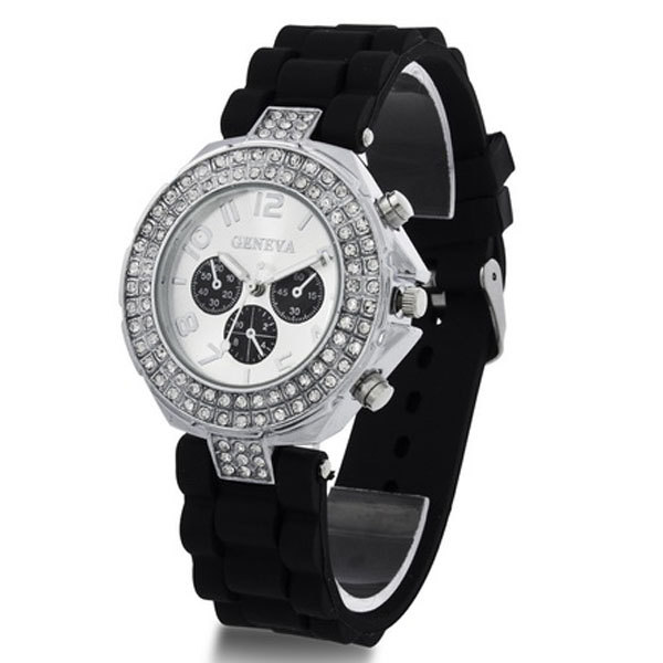 Silicone Jelly Watch Double Diamond Watches Nt0048 on Luulla