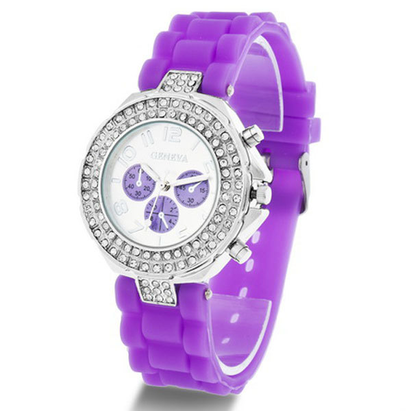 Silicone Jelly Watch Double Diamond Watches Nt0048 on Luulla