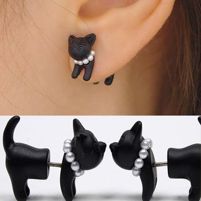 3d Jeweled Kitty Cat Ear Cuff (single) Aebgdj on Luulla
